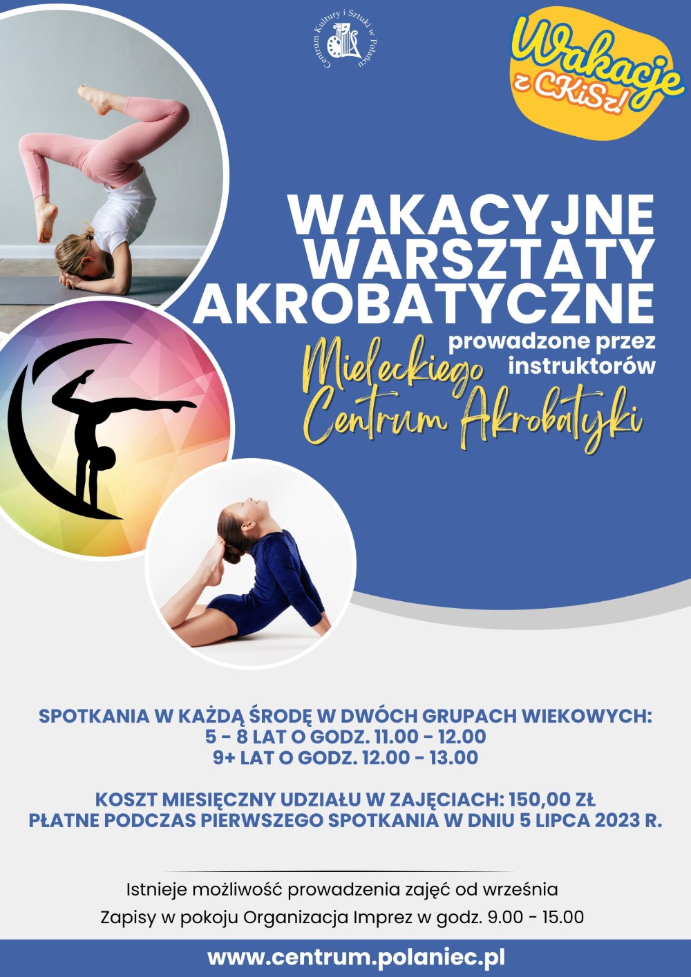 Wakacyjne Warsztaty Akrobatyczne w Centrum Kultury i Sztuki w Połańcu ...